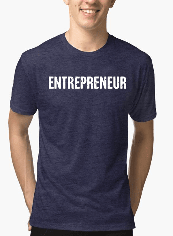 Entrepreneur Half Sleeves Melange T-shirt – Edwapa